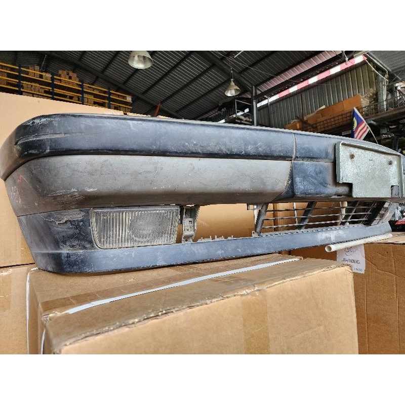 bmw e34 front bumper with fog lamp used(no included rh tow cover ...