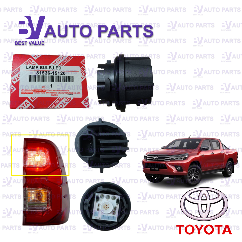 TOYOTA HILUX REVO ROCCO ROGUE LED LAMP BULB BRAKE LIGHT 12V (RED) 81536 ...