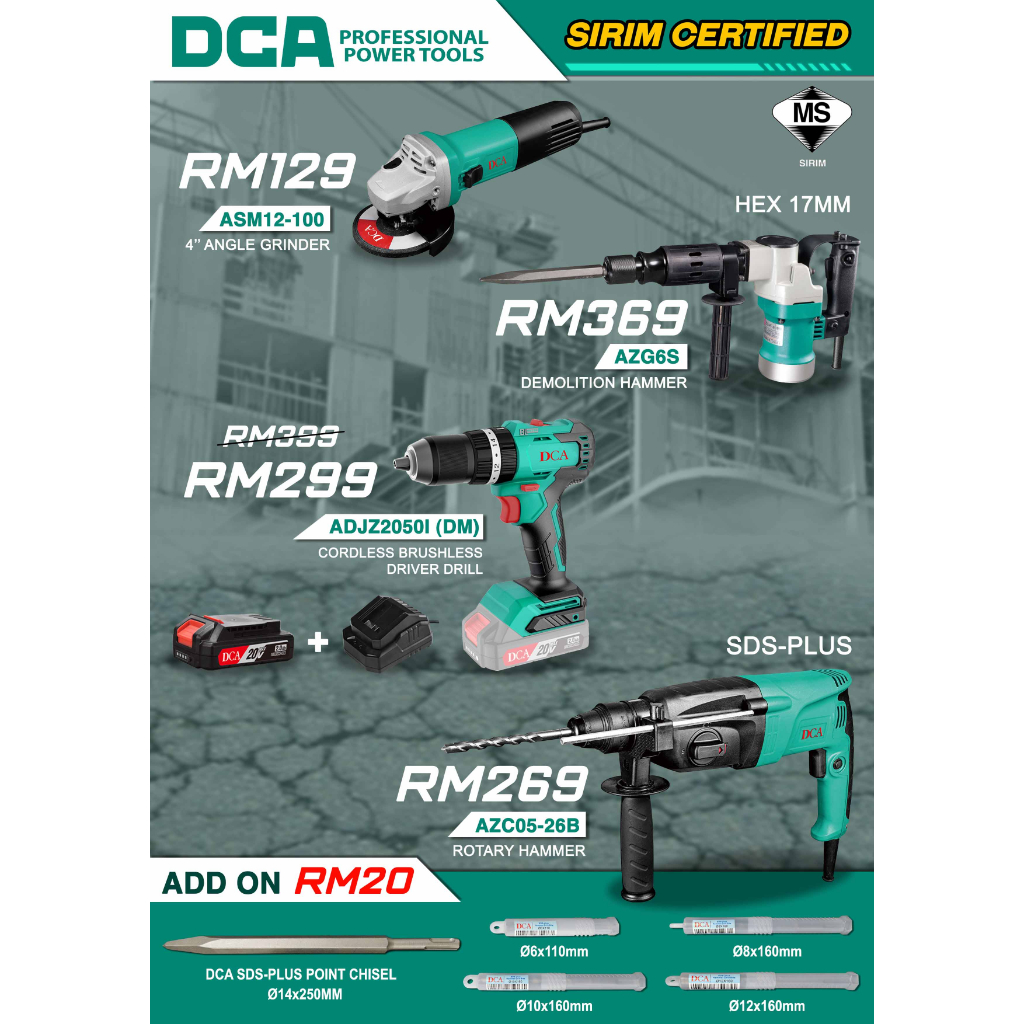 DCA ASM12-100 + AZC05-26B + ADJZ2050i(DM)+ AZG6S | Shopee Malaysia