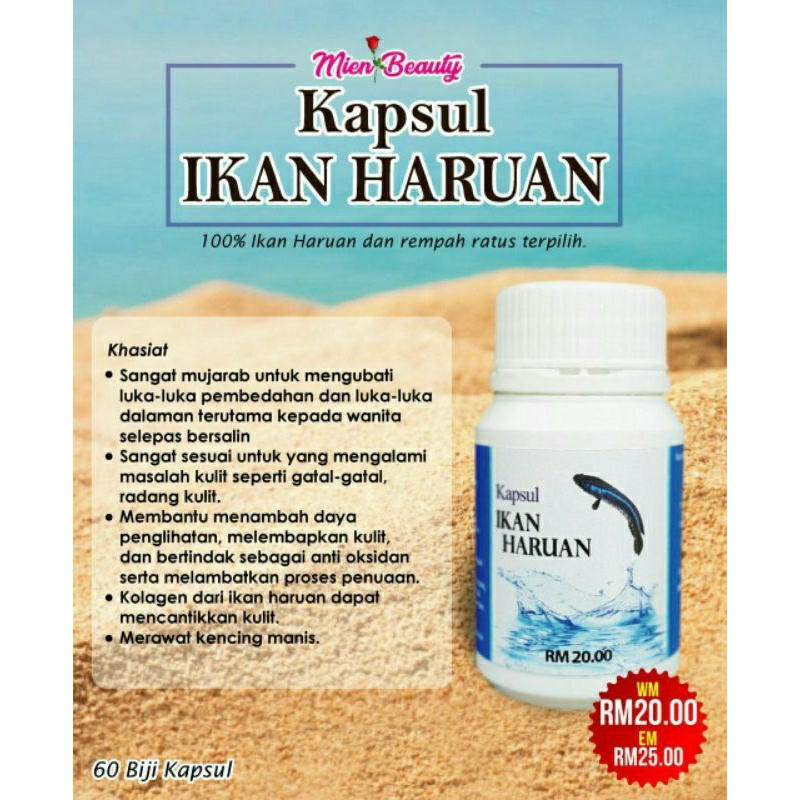 KAPSUL IKAN HARUAN | RAWAT LUKA BERSALIN | RAWAT LUKA DALAMAN 💯 ...