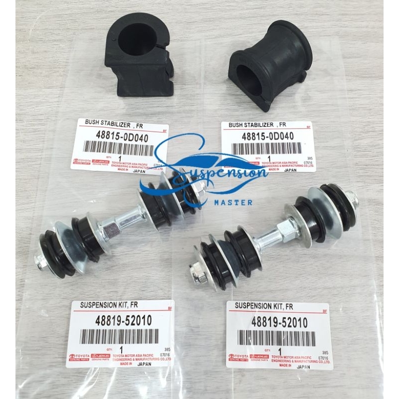 4 IN 1 SET - FRONT STABILIZER LINK /STABILIZER BUSH - TOYOTA VIOS NCP42 (2002 - 2007) | Shopee ...