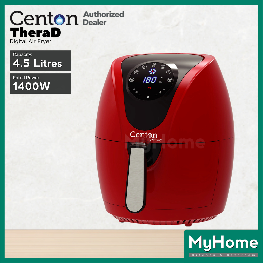 CENTON ThereD 4.5L Digital Air Fryer 1400W With Digital Touchscreen ...