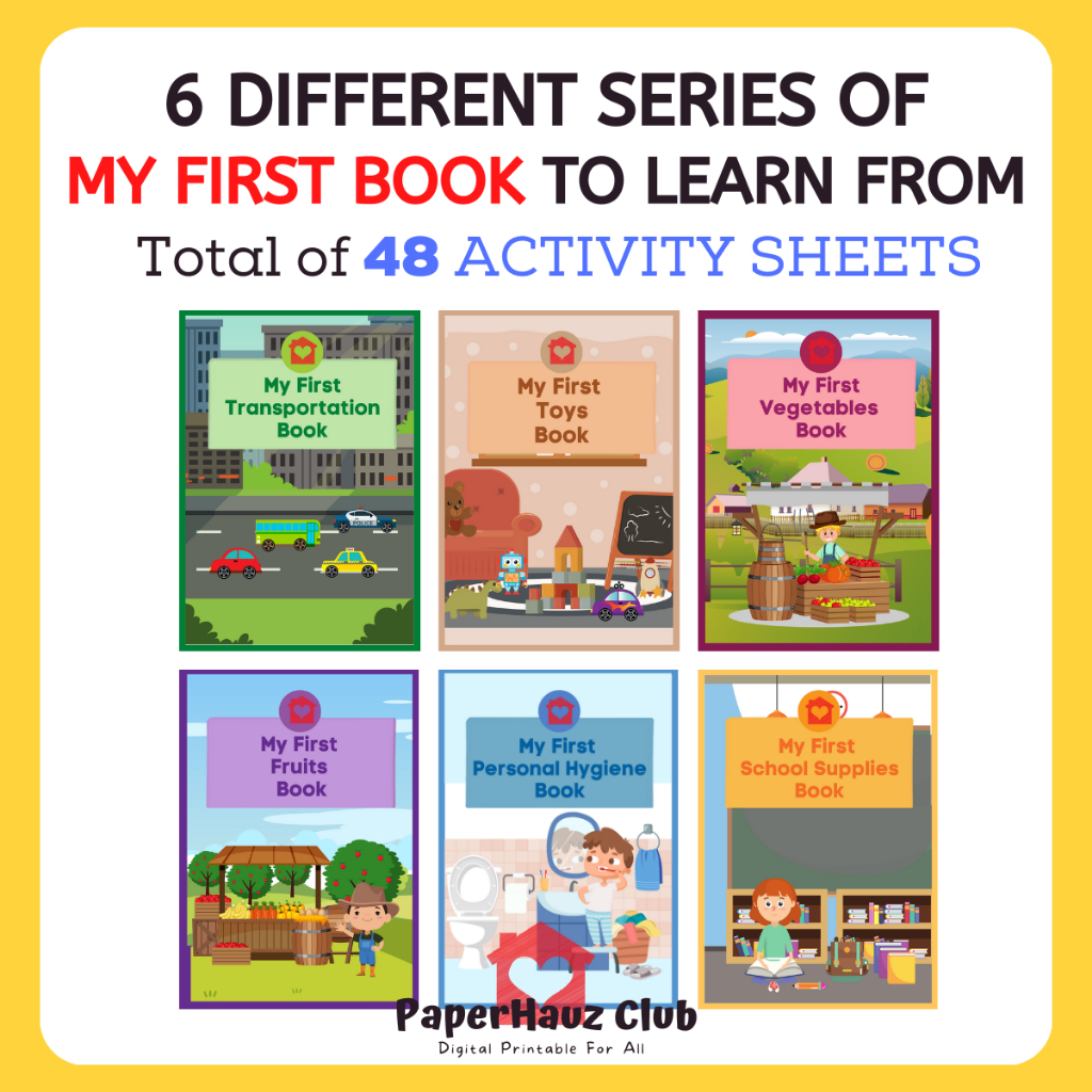 (PDF) 01-Preschool Kids My First Book Series Activity Sheets 6 series ...