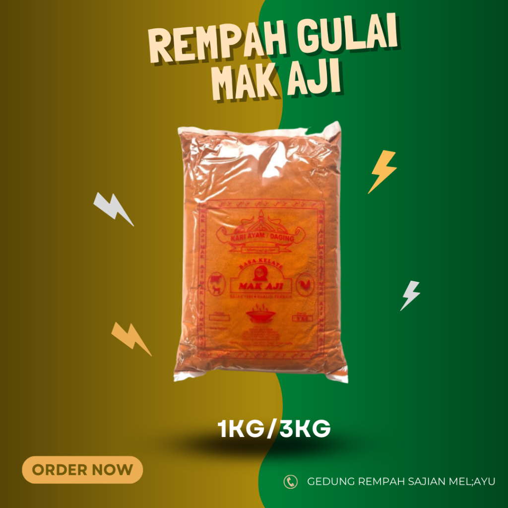 REMPAH GULAI MAK AJI 1KG | Shopee Malaysia