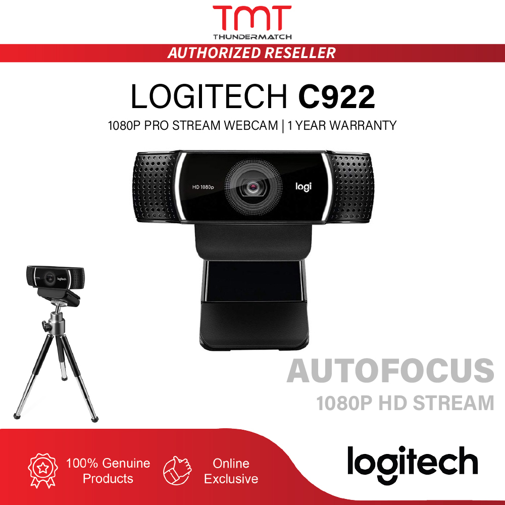 Logitech C920 C922 Pro Stream 1080p Webcam - Free Tripod and Xsplit ...