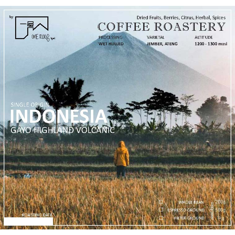 Indonesia Gayo Highland Volcanic (Single Origin) / Roasted Coffee bean ...
