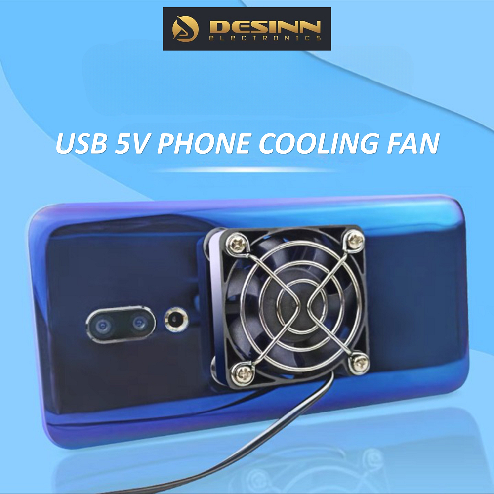 Portable Phone Cooler Stickable USB Cooling Fan 5V for smartphone ...