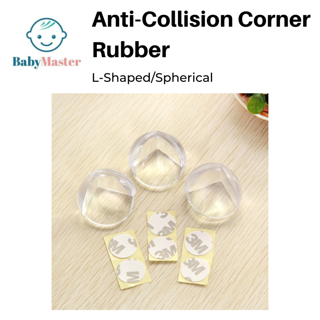 L Shape/Spherical Anti Collision Corner Rubber Home Use Transparent ...
