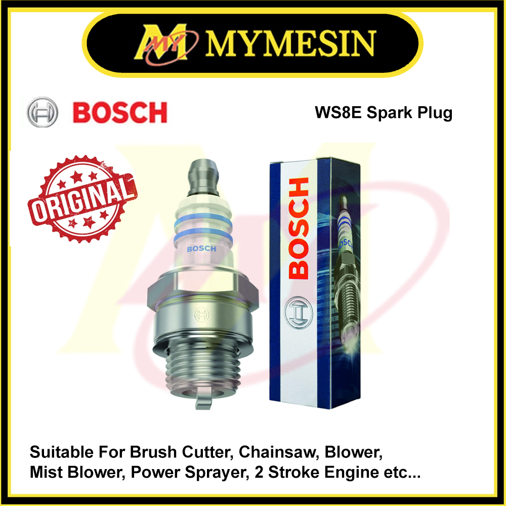 MY Bosch WS8E Spark Plug 100% Original Mesin Rumput Chainsaw Blower Sprayer Ogawa I Stihl ...