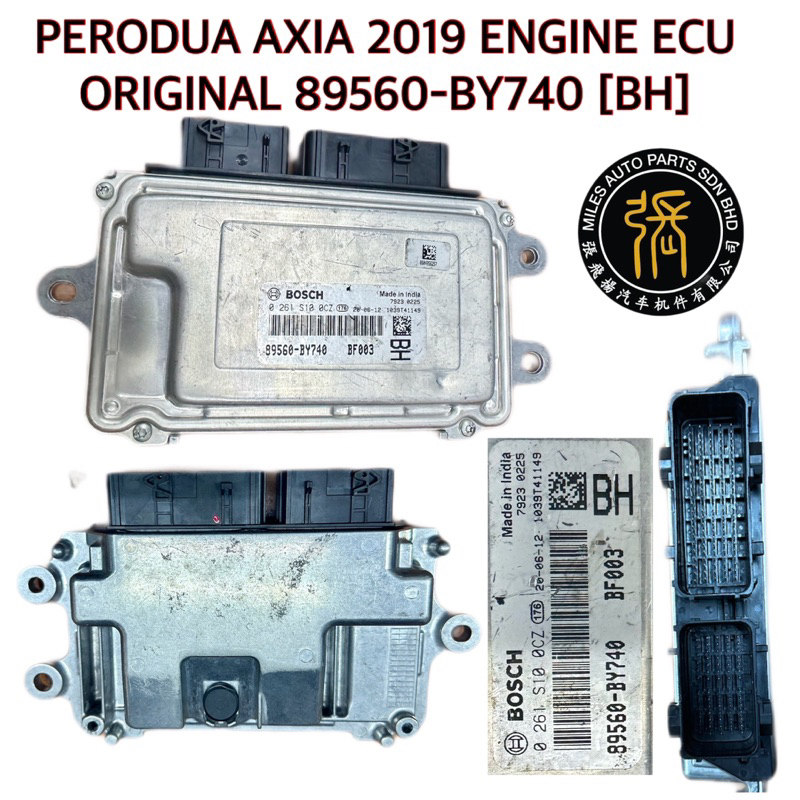 PERODUA AXIA 2019 ENGINE ECU ENGINE CONTROL UNIT 89560-BY470 [BH ...