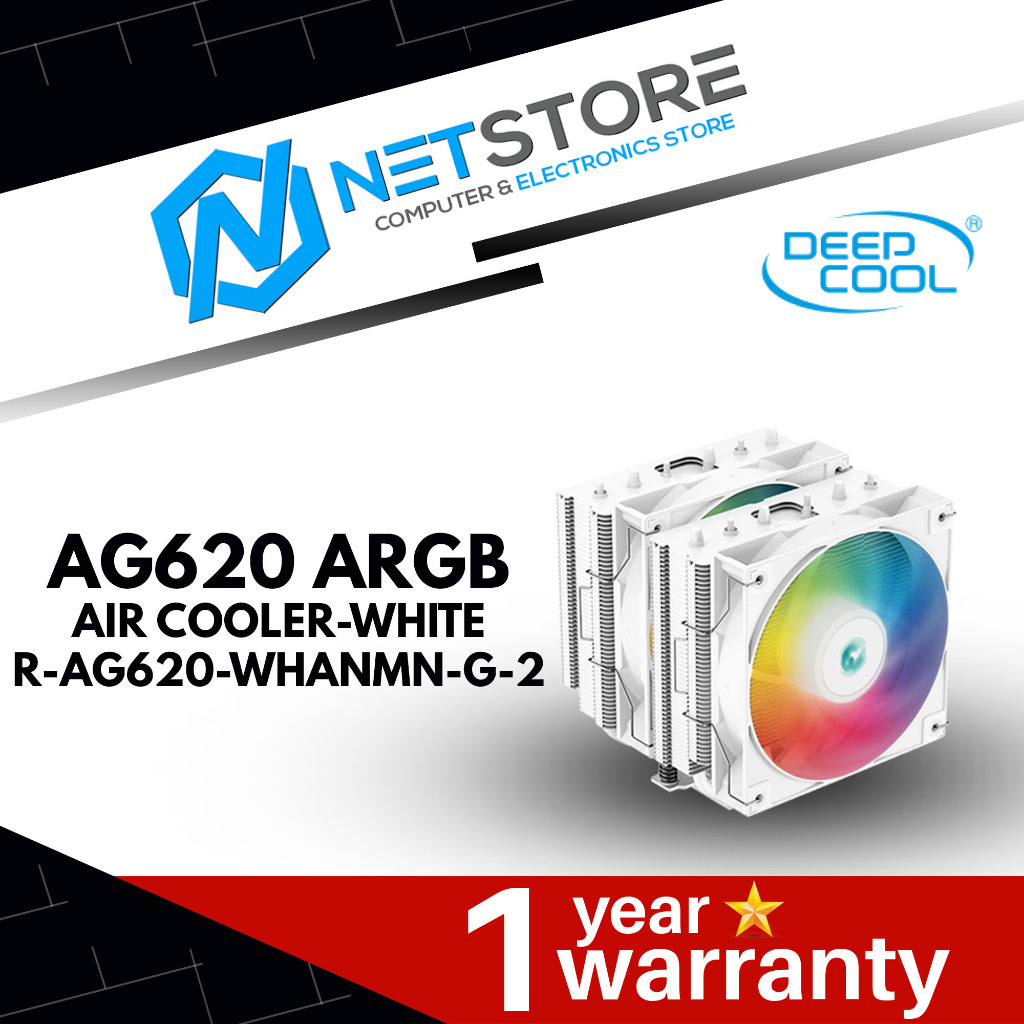 DEEPCOOL AG620 ARGB AIR COOLER-WHITE- R-AG620-WHANMN-G-2 | Shopee Malaysia