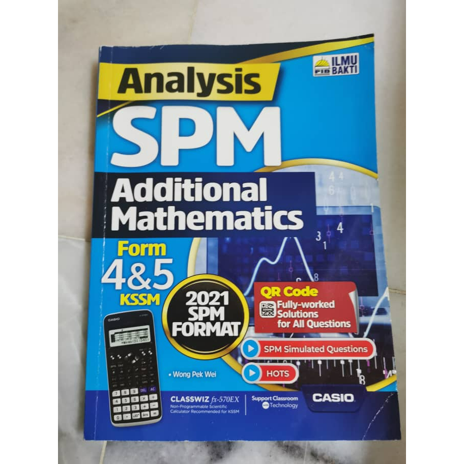SPM Additional Mathematics Form 4&5 (ILMU BAKTI) | Shopee Malaysia