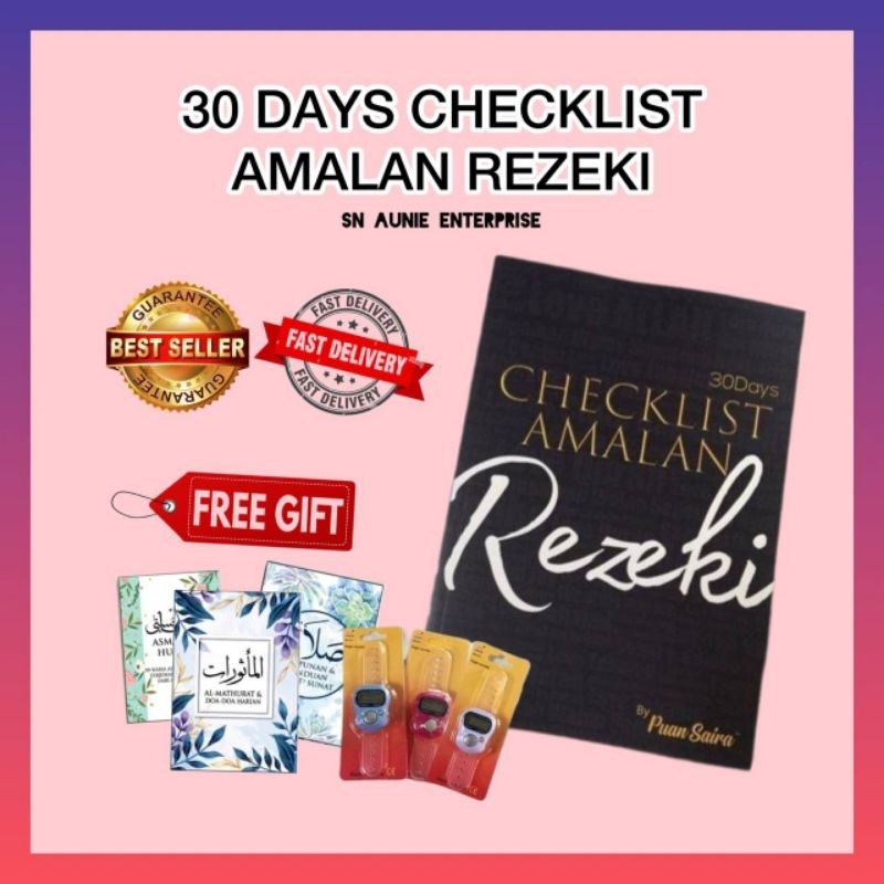 CHECKLIST AMALAN REZEKI (30 HARI) BY PUAN SAIRA - AMALAN MURAH REZEKI ... CHECKLIST AMALAN REZEKI (30 HARI) BY PUAN SAIRA - AMALAN MURAH REZEKI ...