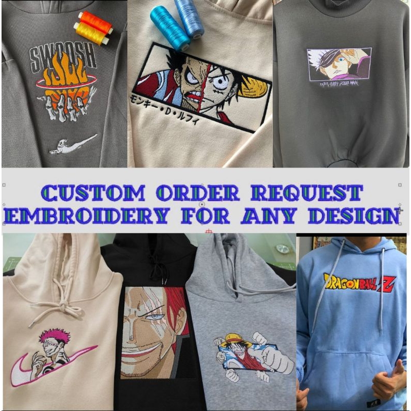 EMBROIDERY CUSTOM ORDER REQUEST FOR ANY DESIGN | Shopee Malaysia