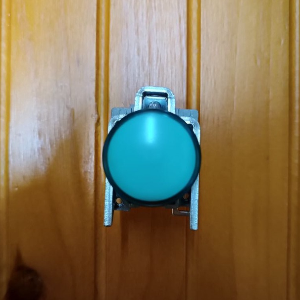 Pilot Light, 22mm, Plain Lens with Integral LED, Green, 24V, Harmony ...