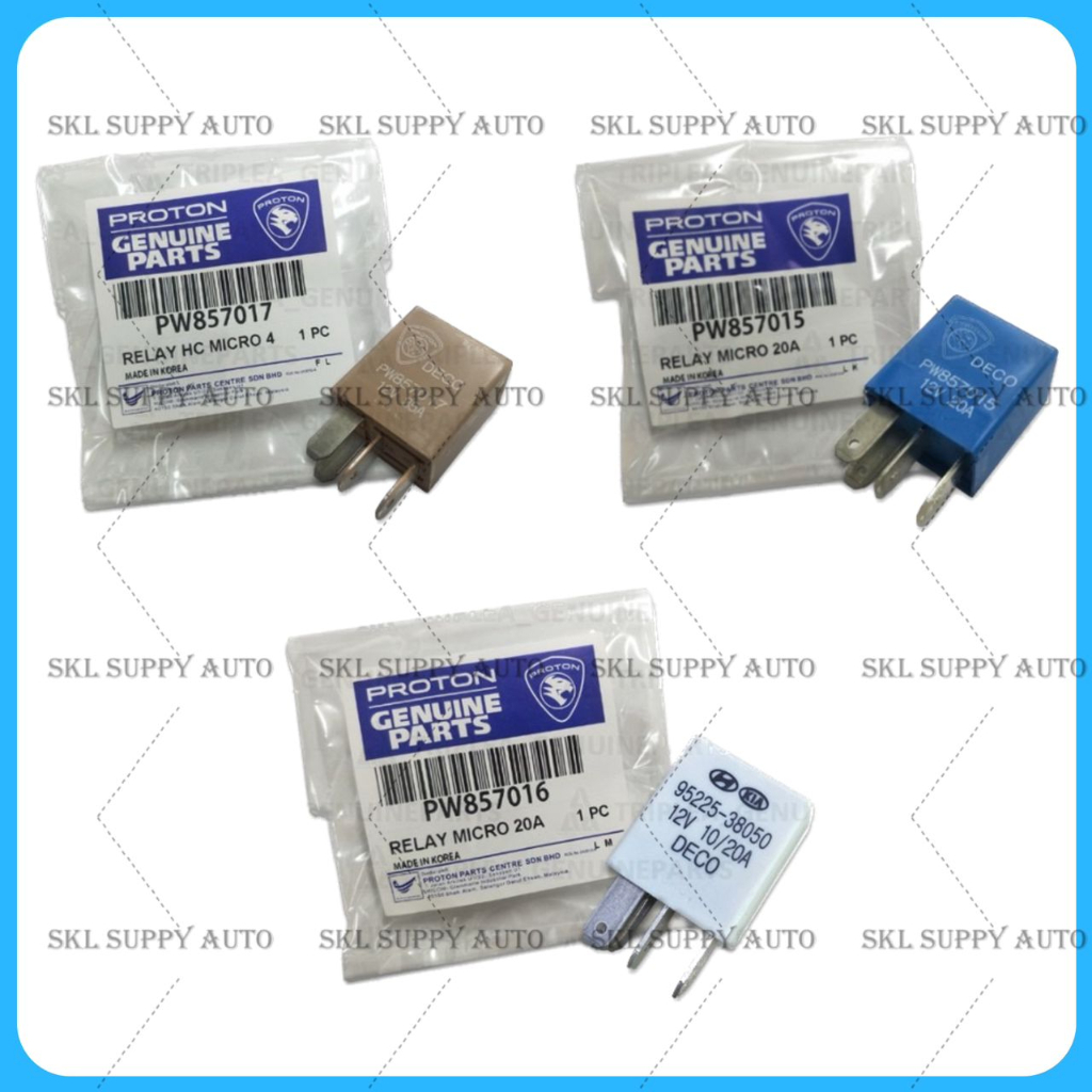 Fan Micro HC Relay Proton Exora Preve BLM Hyundai Kia PW857015 PW857017 ...