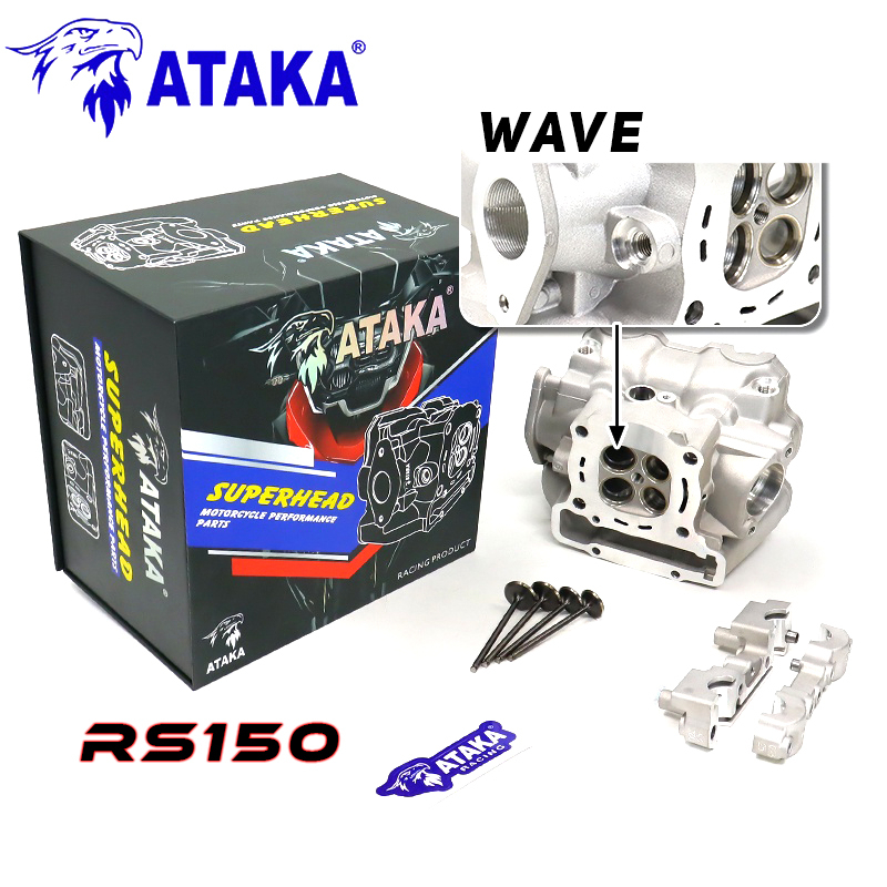 ATAKA RACING SUPER HEAD YAMAHA LC135 V1-V7 Y15 Y15ZR HONDA RS150 CNC ...