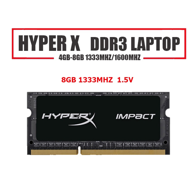 [Local Stock]Kingston HyperX Impact DDR3/DDR3l RAM Laptop 8GB 4GB 1600MHz 1333MHz 12800 1.35V/1 ...