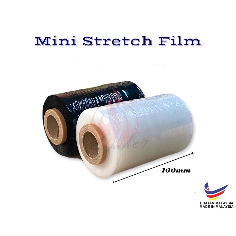 Baby Mini Wrapping Stretch Film Roll Clear (100mm x 210gm x 1 roll ...