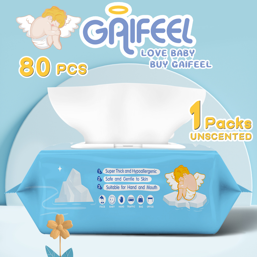 GAIFEEL Wet Tissue Baby Wet Wipes 80pcs Pack of 1 | Shopee Malaysia