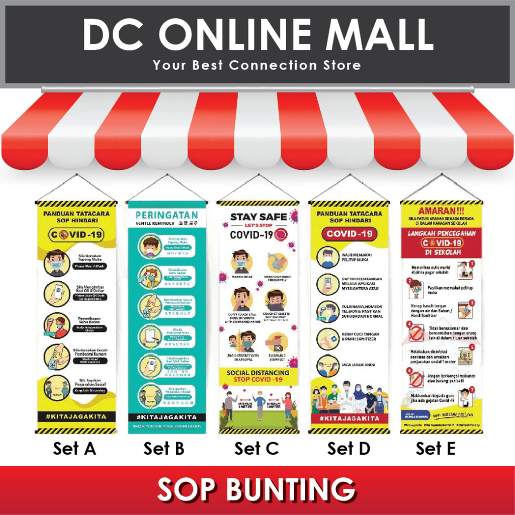 SOP BUNTING / BANNER 2FT X 6FT ONLY | Shopee Malaysia