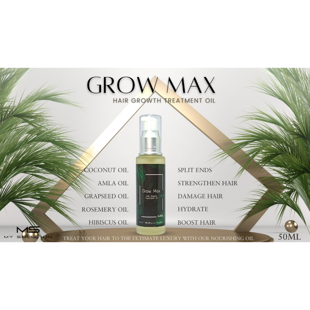 GROW MAX ( HAIR GROWTH TREATMENT OIL ) | Shopee Malaysia