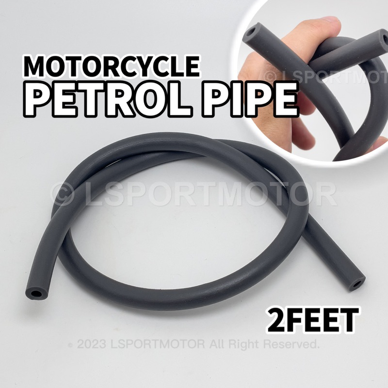 MOTORCYCLE PETROL PIPE (2FEET) GREY UNIVERSAL FUEL HOSE MINYAK OIL PAIP ...