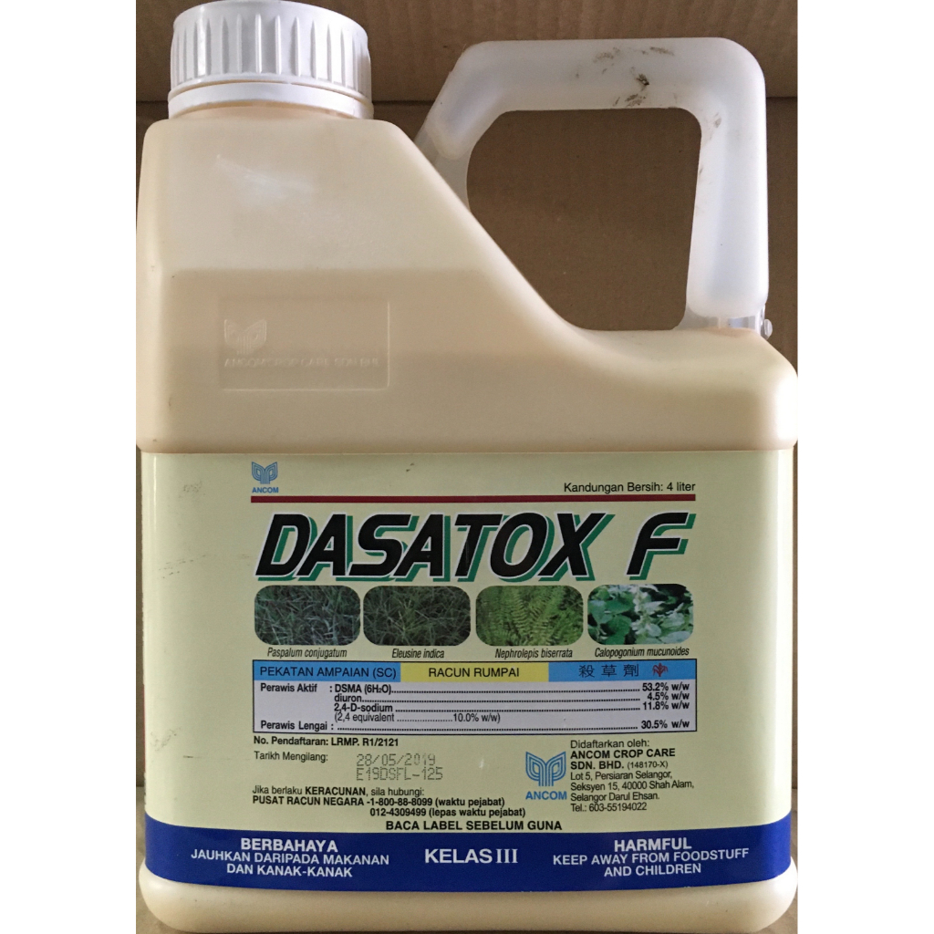 * ORIGINAL * Racun Rumput / Ancom Dasatox 4L / MSMA, Diuron & sodium ...