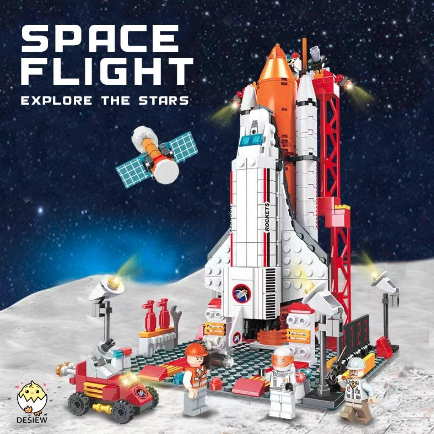 Roket Blok Aerospace Rocket Building Blocks Space Station Shuttle ...
