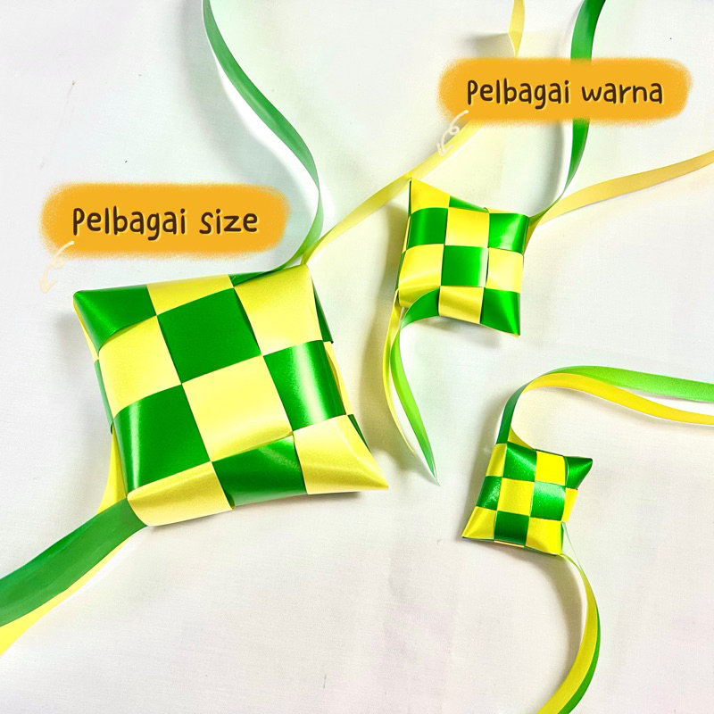 🇲🇾Ketupat hiasan Raya |handmade | Riben Ketupat | Raya decoration ...