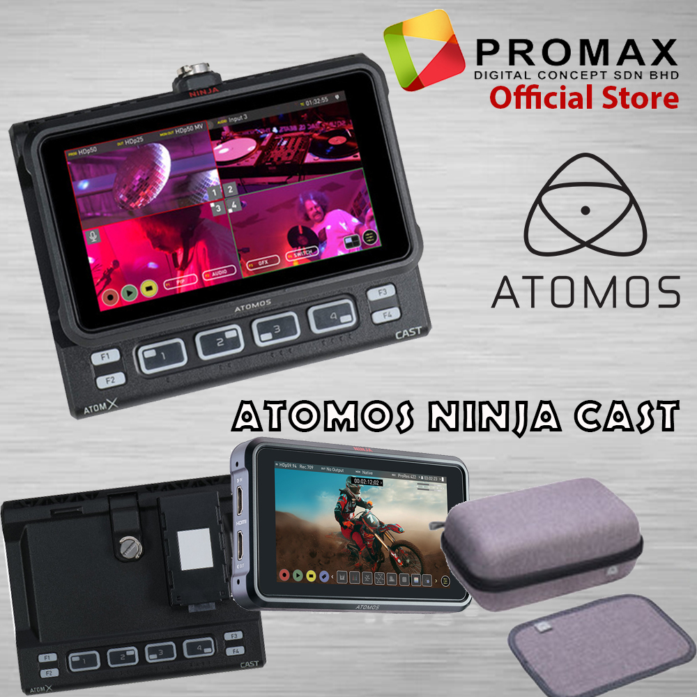 READY STOCK!! Atomos Ninja V 5" / Ninja v+ Ninja cast 4K / 8K Recording Monitor Atomos AtomX ...