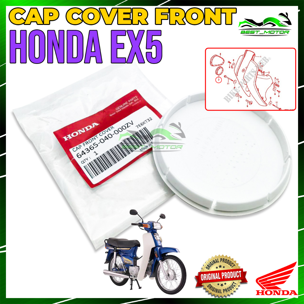 100% ORIGINAL HONDA C70 GBO GBOJ EX5 EX5 DREAM BSH PLUG CAP FRONT COVER 64365-040-000ZV | Shopee ...