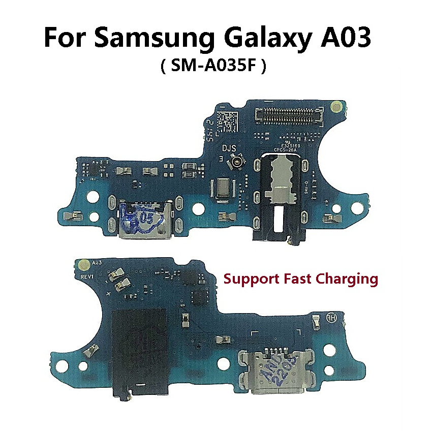 Samsung Galaxy A03 ( SM-A035F / A035 / A035F ) USB Charge Charging Port PCB Dock Connector Mic ...