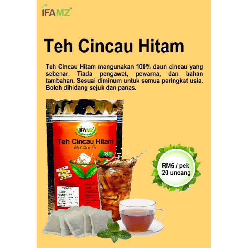 Cincau Hitam Uncang Original (Black Grass Jelly Tea) | Shopee Malaysia