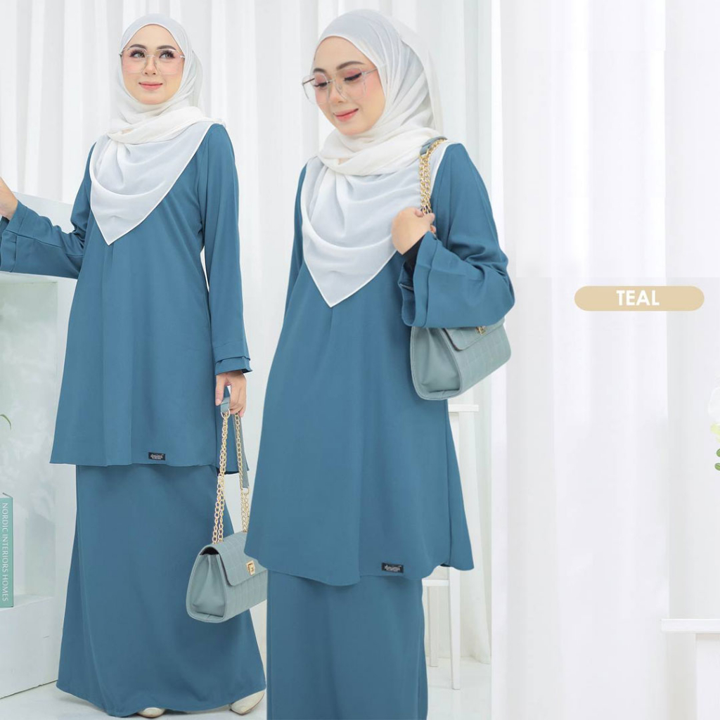 Baju Kurung Uniform Cikgu Sekolah Azzalea | Shopee Malaysia