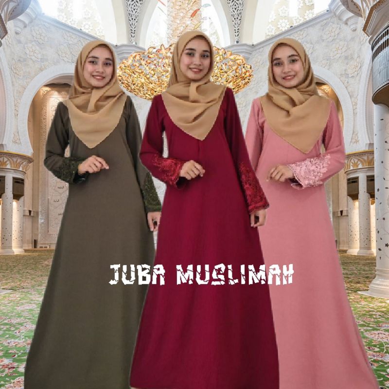 JUBHA MUSLIMAH JUBHA DRESS JUBHA NEW ARIVAL READY STOKE HOT 🔥 | Shopee ...