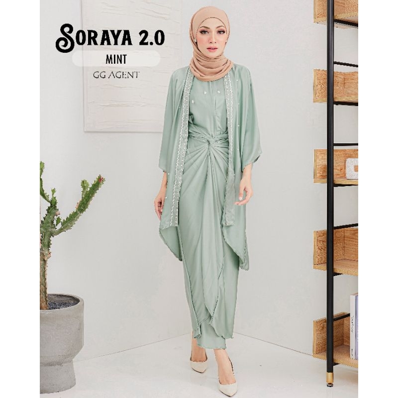 BAJU RAYA SORAYA DRESS BY GEROBOK GAGA | Shopee Malaysia