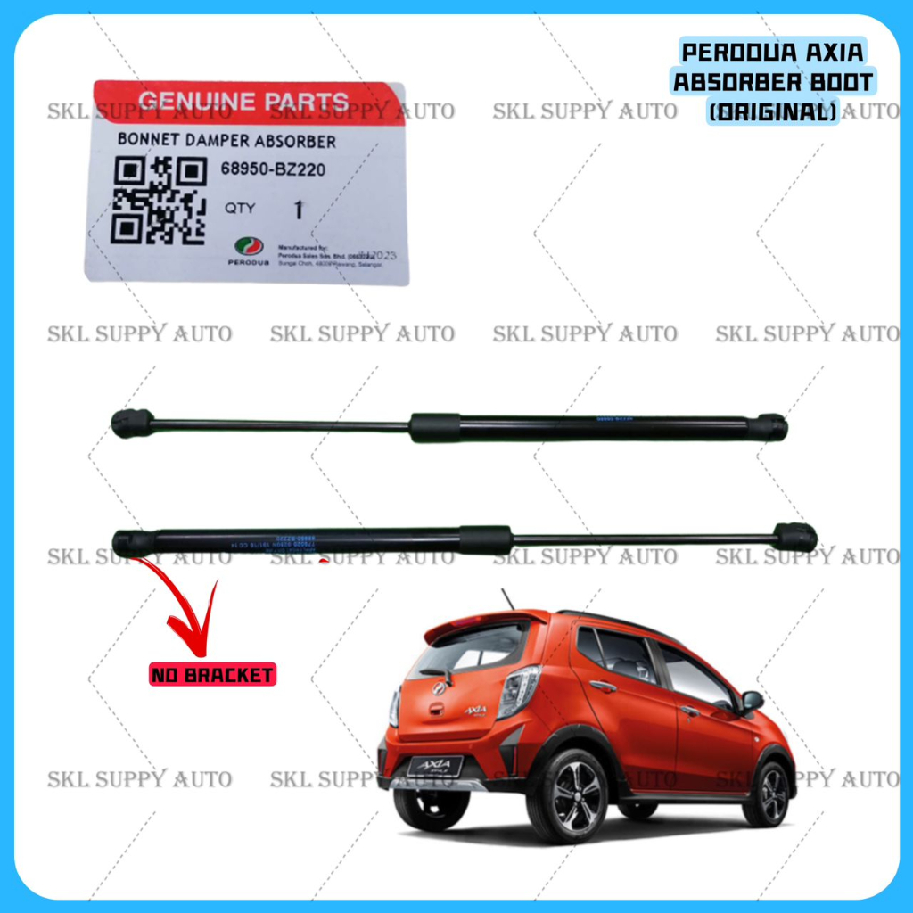 Perodua Axia All Model Rear Bonnet Damper Boot Absorber Gas Spring Set ...