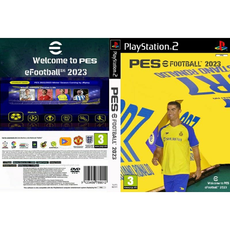 PS2 CD DVD GAMES (PES 2023 Winter Update) C.Ronaldo at Al-Nassr ...
