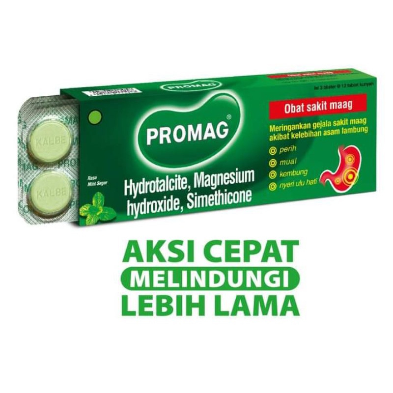 Promag tablet ( 3 blister X 12 chewable tablets ) !!! | Shopee Malaysia