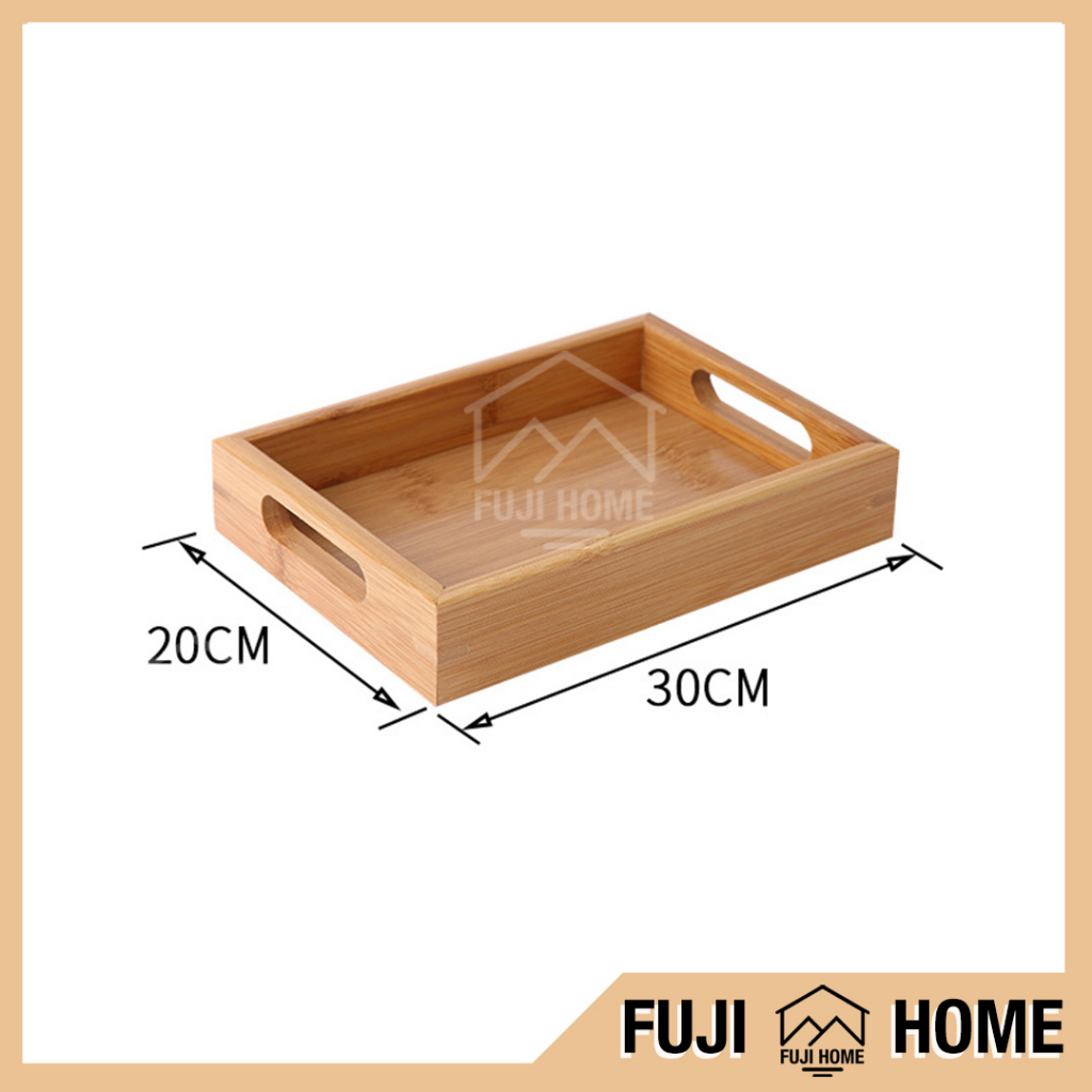 🏠READY STOCK🏠Wooden Serving Tray Food Tray for Tea Coffee Breakfast ...