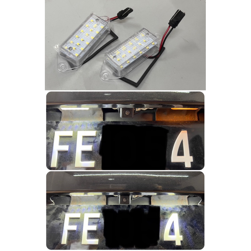Rear Number Plate LED Light With Cover 2Pcs For Lancer Inspira Evo10 ...