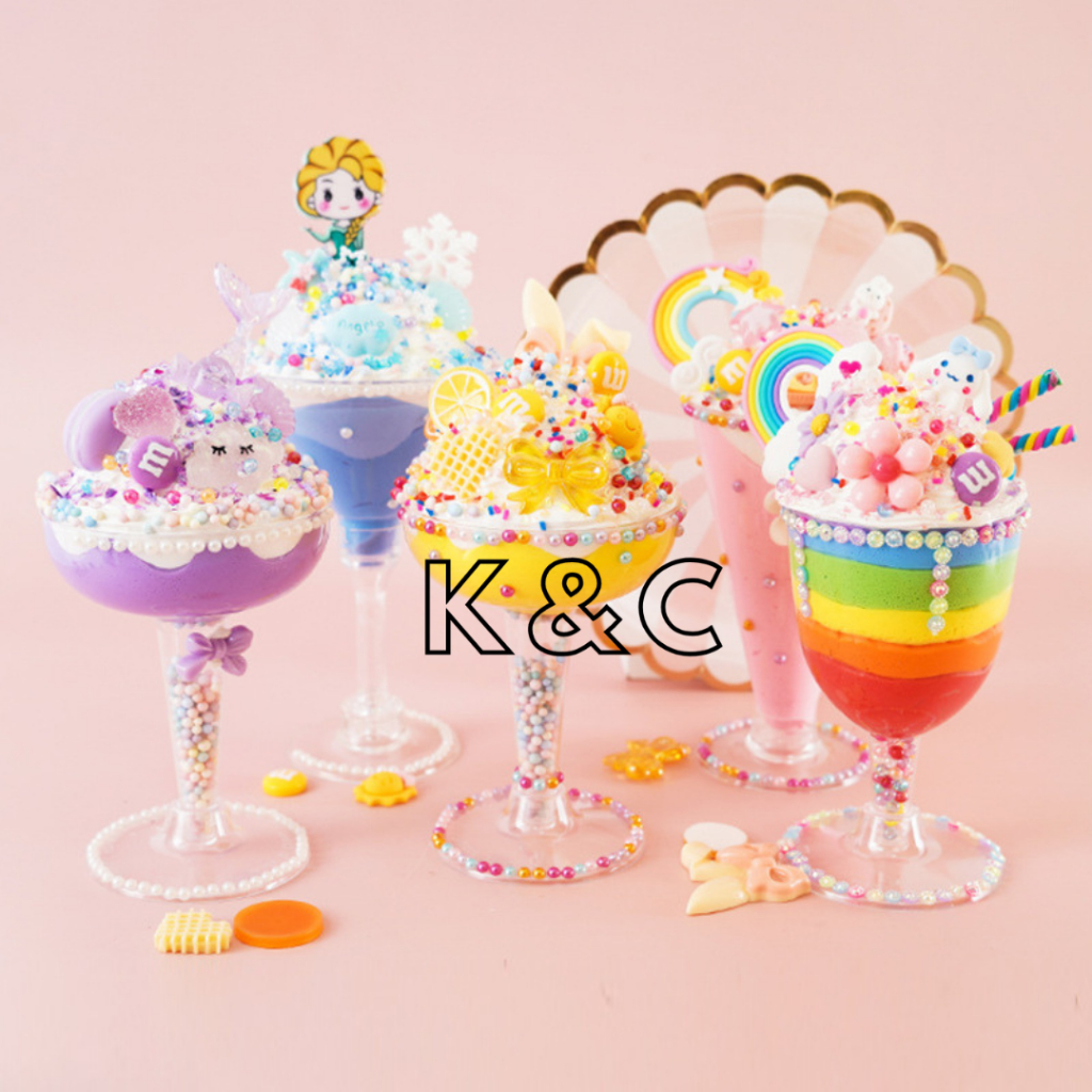 DIY Handmade Ice Cream Glue Cup Simulation Dessert Art Craft Kit ...