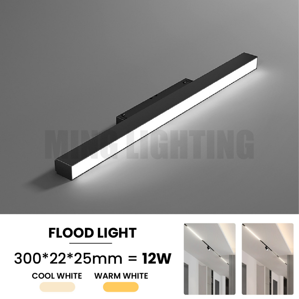 LED Magnetic Track Light Modern Tracklight Pendant Lamp Grille Folding ...