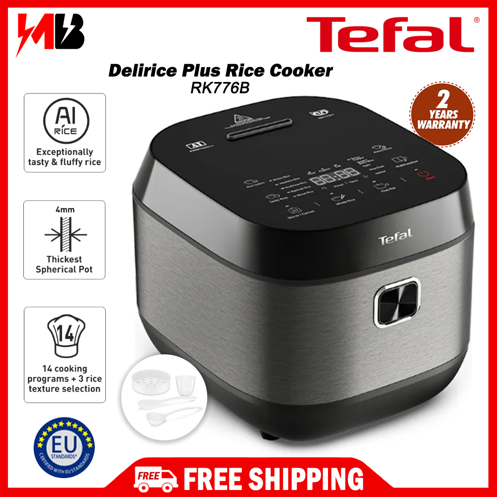 [ NEW ] Tefal 1.8L (10 Cups) Delirice Plus Rice Cooker | RK776B ...