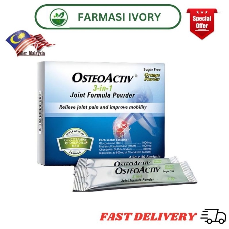 Osteoactiv 3 In 1 Joint Formula Powder (4.5g x 30 Sachets) | Shopee ...
