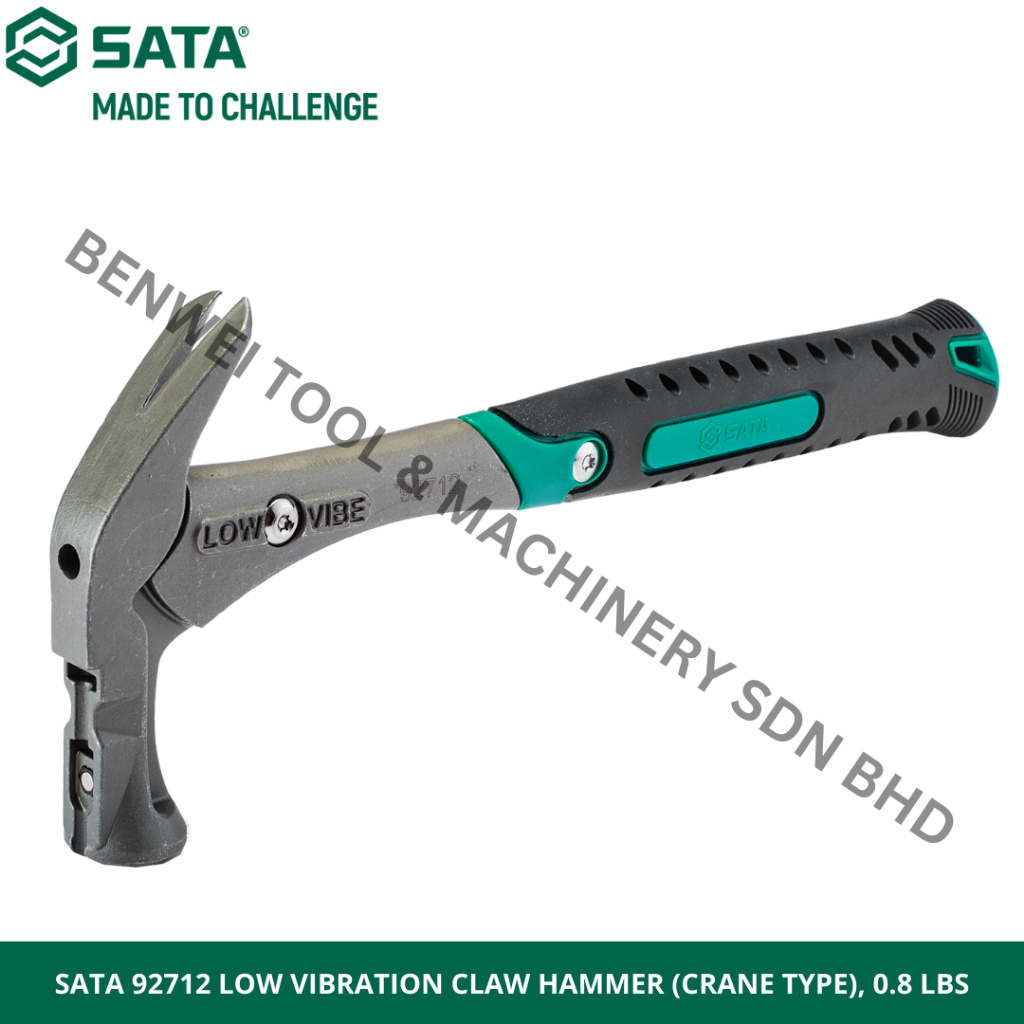 (ND) SATA 92712 LOW VIBRATION CLAW HAMMER (CRANE TYPE), 0.8 LB ...