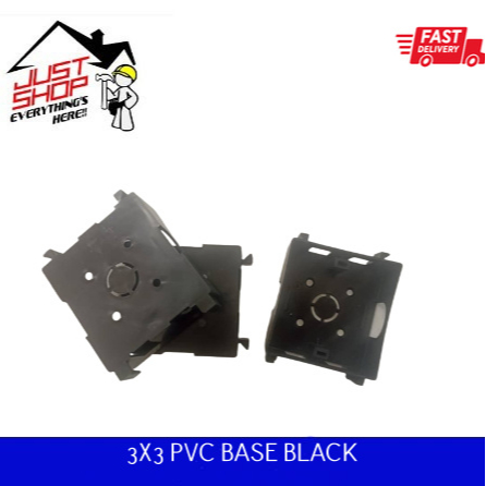 3" x 3" PVC CONCEAL JOINT BLACK BASE | Shopee Malaysia