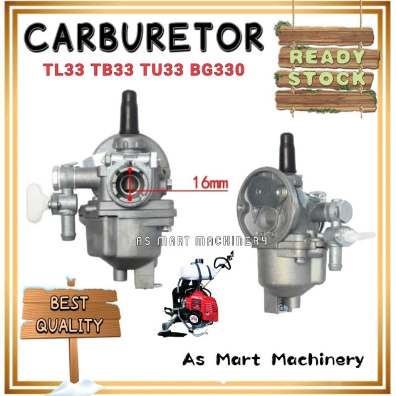 Carburetor Brush Cutter Mitsubishi TL33 TB33 TU33 BG330 T170 Mesin ...