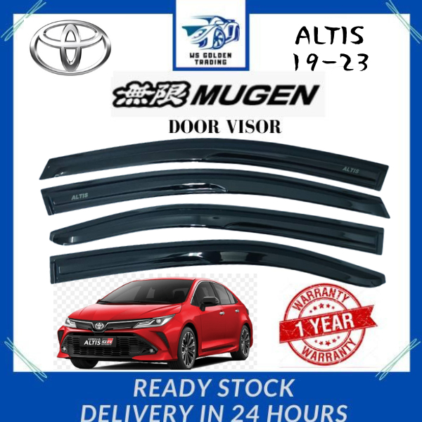 TOYOTA ALTIS 2019-2023 MUGEN DOOR VISOR AIR PRESS SUN VISOR (1SET/4PCS ...